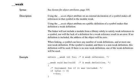 C Why Attribute Weak In IAR Can T Compile Stack Overflow