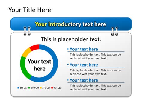 PowerPoint Slide Text Box Chart Data Driven Multicolor TG505