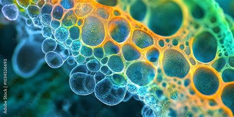 Detailed Microscopic View Of Plant Cell Plasmodesmata Showing Intercellular Connections And