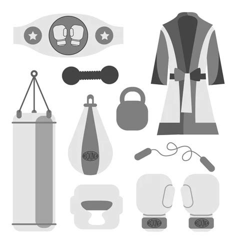 Boxing Design Elements Stock Vector Alejik 100758150
