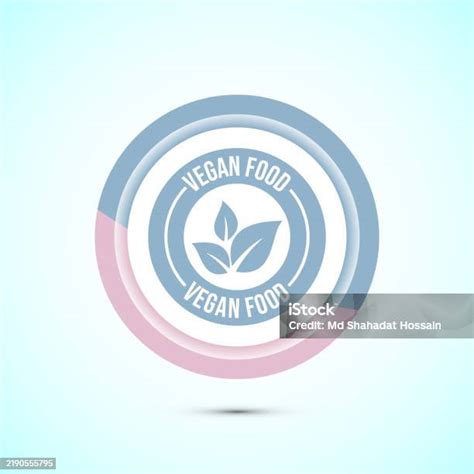 비건 음식 아이콘 디자인 일러스트레이션 Bio Ecology Organic 로고 및 라벨 비건 음식 다이어트 아이콘 파스텔 컬러 버튼 디자인 0명에 대한 스톡 벡터 아트 및