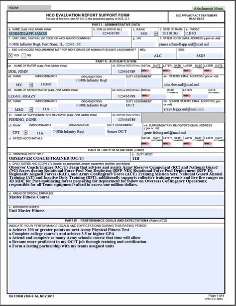 Evaluation Support Form Performance Goals And Expectations Examples