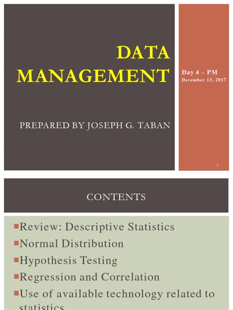 Chapter 4 Data Management Pdf Level Of Measurement Normal
