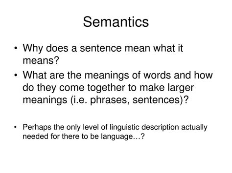 ppt semantics powerpoint presentation free download id 736559