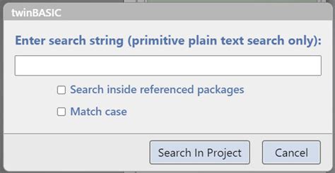 search panel · issue 1558 · twinbasic twinbasic · github