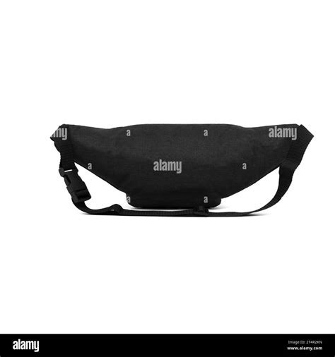 Unisex Waist Bag Money Belt With Zipper Back View Blank Mock Up