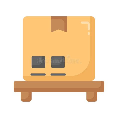 Box On A Pallet Vector Of Logistics Collection Cargo Box Pallet Icon Stock Vector