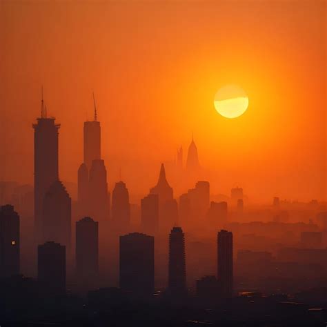 Contaminación Del Aire En La Ciudad Foto Premium