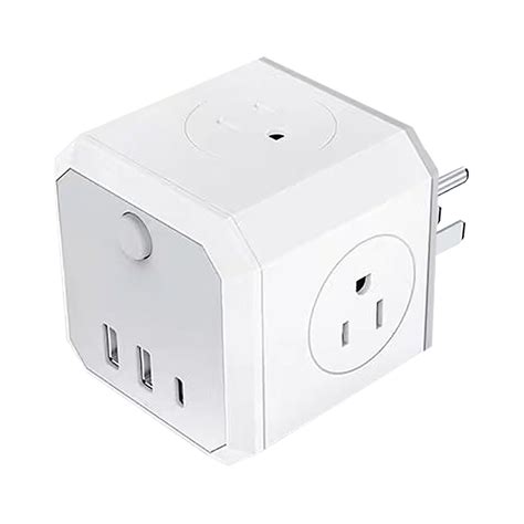 Clearance Sell！ Multi Socket Cordless 7 In 1 Cube With 4 Slots 2 Usb