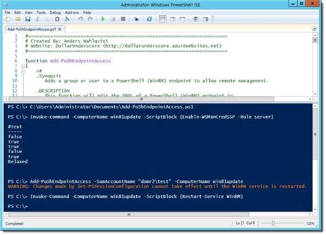 powershell remote access denied for non admin user r powershell