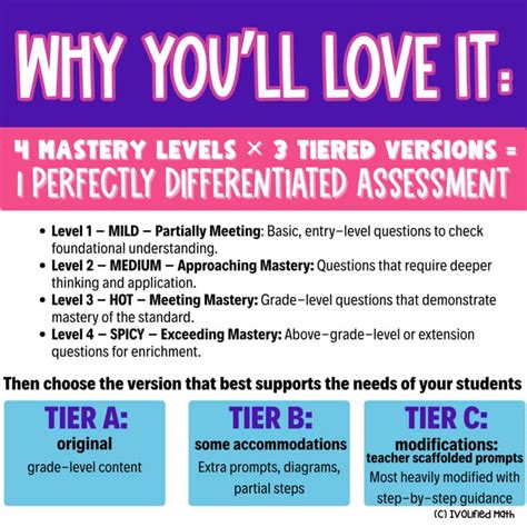Pythagorean Theorem Level Assessment And Review Differentiated 3 Tiers