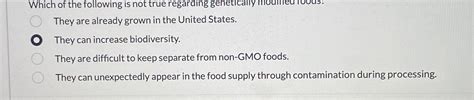 Solved Which of the following is not true regarding | Chegg.com