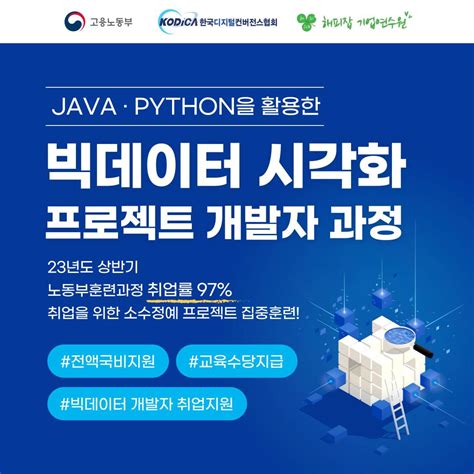 Java Python을 활용한 빅데이터 시각화 프로젝트 개발자 과정 교육생 모집 요즘것들