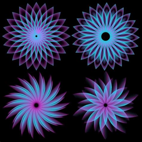 Premium Vector Pattern Of Round Design Elements Spirograph On Background