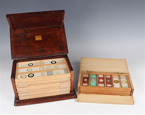 A Collection Of Approximately Two Hundred And Sixty Two Microscope Specimen Slides Late Victorian A