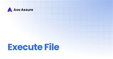 execute file avo assure