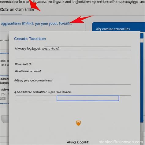 Create A Picture Using Where It Is Written A Always Logout After