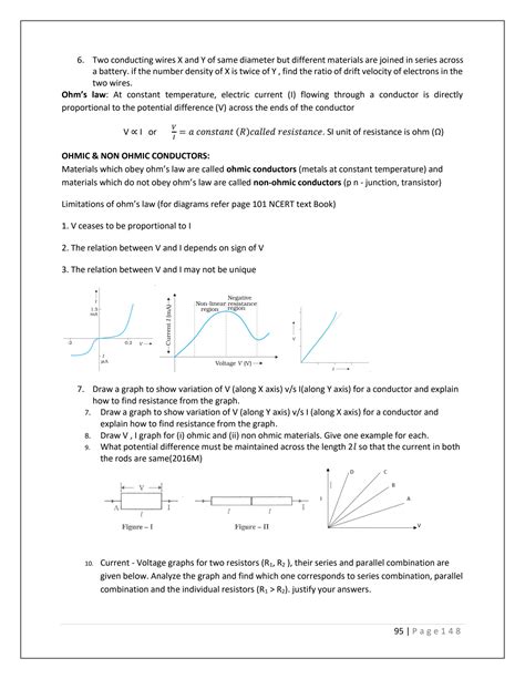Solution Class 12 Cbse Igcse Physics Current Electricity