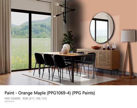 Ppg Paints Orange Maple Ppg1069 4 Paint Color Codes Matching