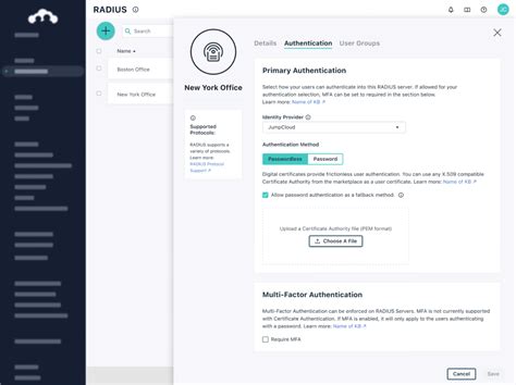 Cloud RADIUS From JumpCloud No Setup Network Control