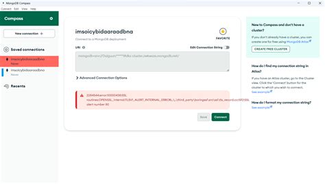 Mongodb Compass Connection Error Rmongodb