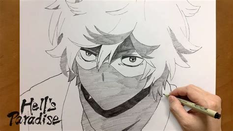 How To Draw Gabimaru From Hells Paradise Step By Step Draw Anime