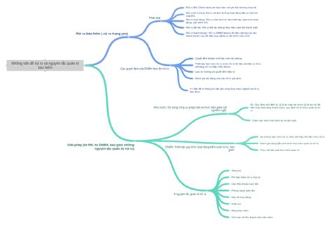 Những Vấn đề Rủi Ro Và Nguyên Tắc Quản Trị Bảo Hiểm Coggle Diagram