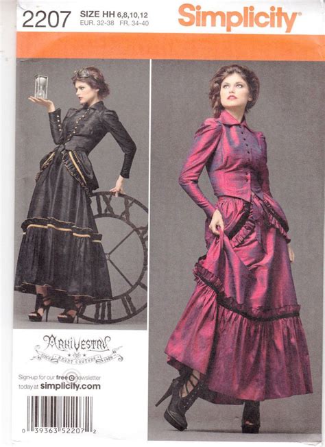 Steampunk Jacket Skirt Bustle Arkivestry Costume Simplicity 2207
