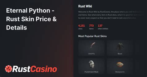 Eternal Python Rust Skin Price And Details