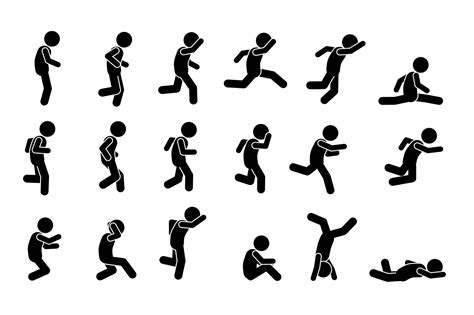 Stick Figure Walking Sprite Sheet