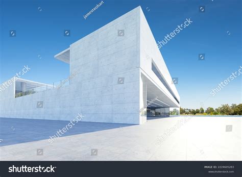 Empty Floor Office Buildings Modern Architecture Stock Illustration