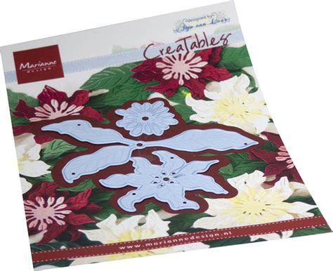 Marianne Designs Creatables Metal Dies Anjas Poinsettia Lr0779