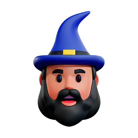 Wizard Face 3d Rendering Icon Illustration 29413899 Png