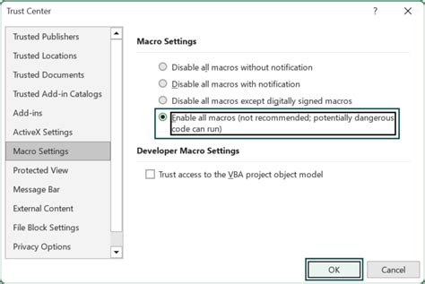 Macros In Excel How To Enable Create Record Save Examples