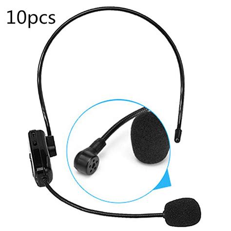10pcs Headset Replacement Foam Microphone Cover Te Vicedeal