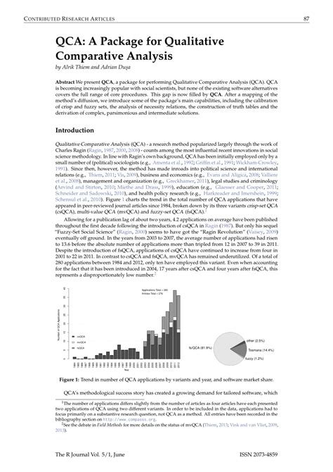 Pdf Qca A Package For Qualitative Comparative Analysis