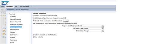 Creating A Publication Based On Excel File Sap Community