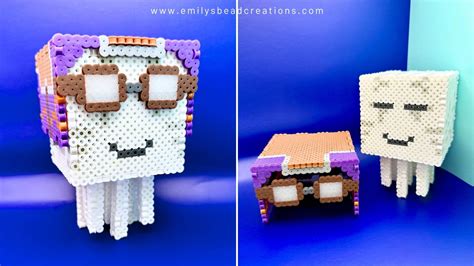 3d Minecraft Bee Perler Bead Pattern Emilys Bead Creations