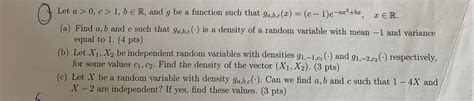 Solved Let A C BR And G Be A Function Such That Chegg