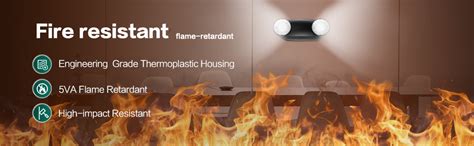 EXITLUX Packs Led Black Emergency Lights With Battery Backup Two Adjustable Bug Eye UL