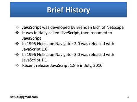 introduction to javascript by satyen ppt