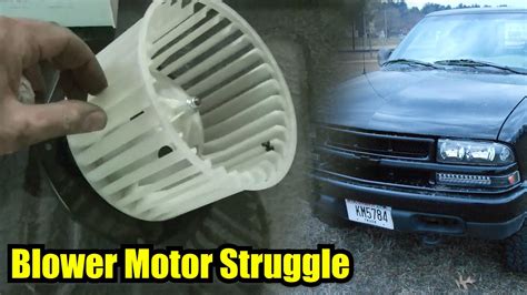 98 Chevy S10 Blower Motor Replacement Youtube