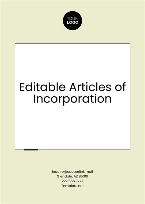 Free Philippines Articles Of Incorporation Template To Edit Online