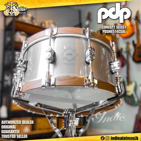 Jual Snare Drum Pdp Concept Select Aluminum Walnut Hoop Pdsn6514csal 14x6 5 Shopee Indonesia