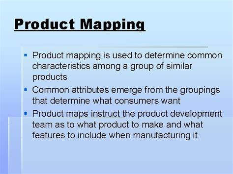 Product Development And Mapping Bmi 3 C Remember