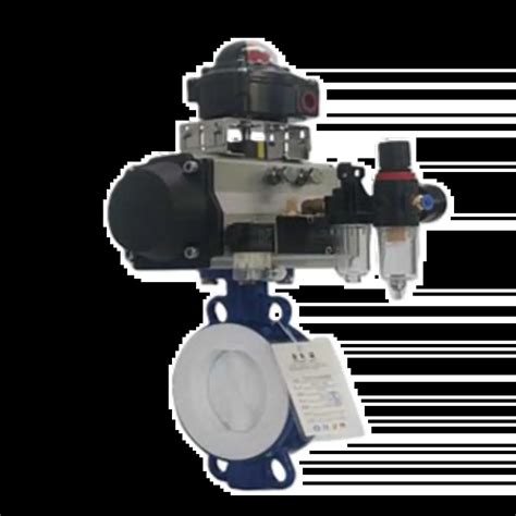 Ptfe Lined Pneumatic Butterfly Valve Grat Control Valve