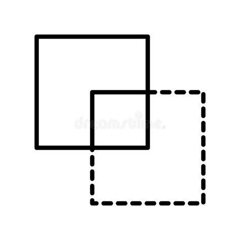 Linear Exclude Icon From Geometric Figure Outline Collection Thin Line Exclude Icon Isolated On