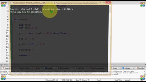 Bangla C Programming Tutorial 107 Dynamic Memory Allocation Malloc Youtube