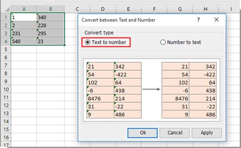 Quickly Convert Force Text To Number Or Number To Text In Excel