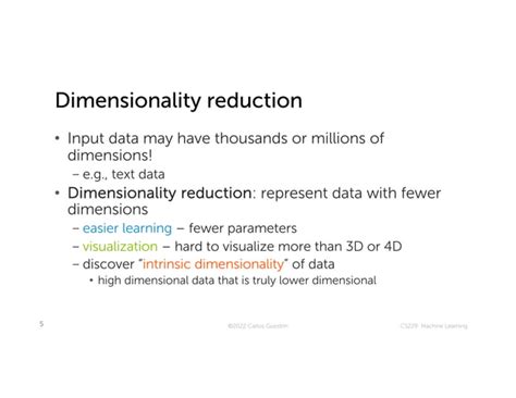 Dimensionality Reduction Principal Component Analysis Pca Pdf